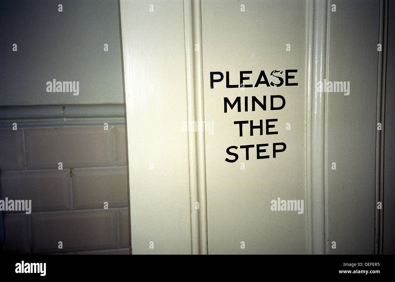 Please mind the step hi-res stock photography and images - Alamy