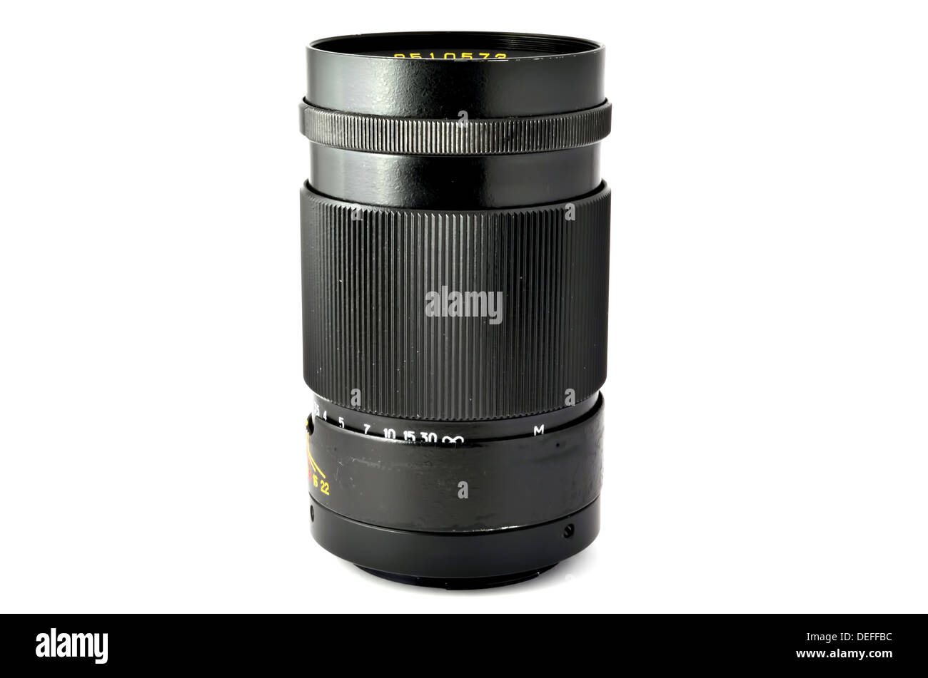 teleobjective lens under the white background Stock Photo - Alamy