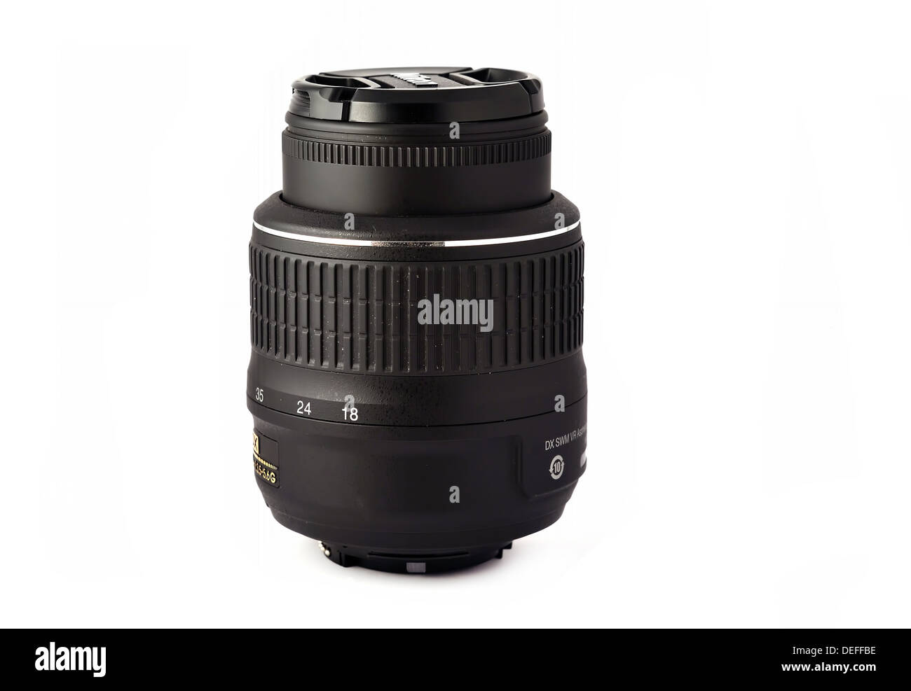 teleobjective lens under the white background Stock Photo - Alamy