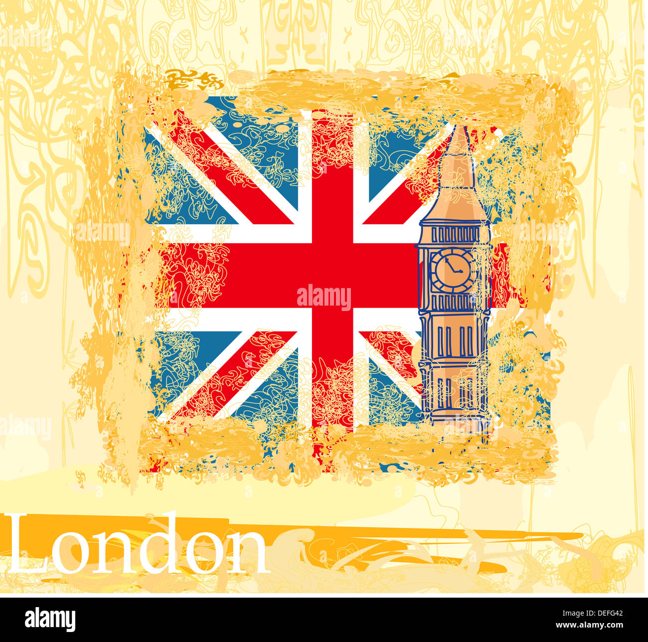 Grunge banner with London Stock Photo - Alamy