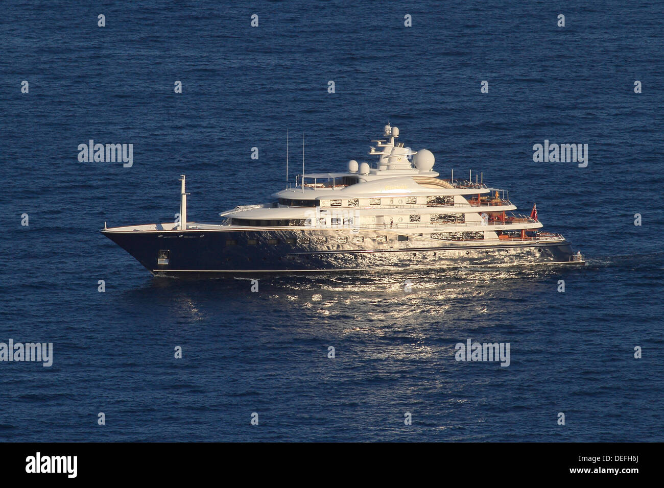 Motor yacht "Cakewalk", Derecktor shipyard, Monaco, Monaco Stock Photo ...