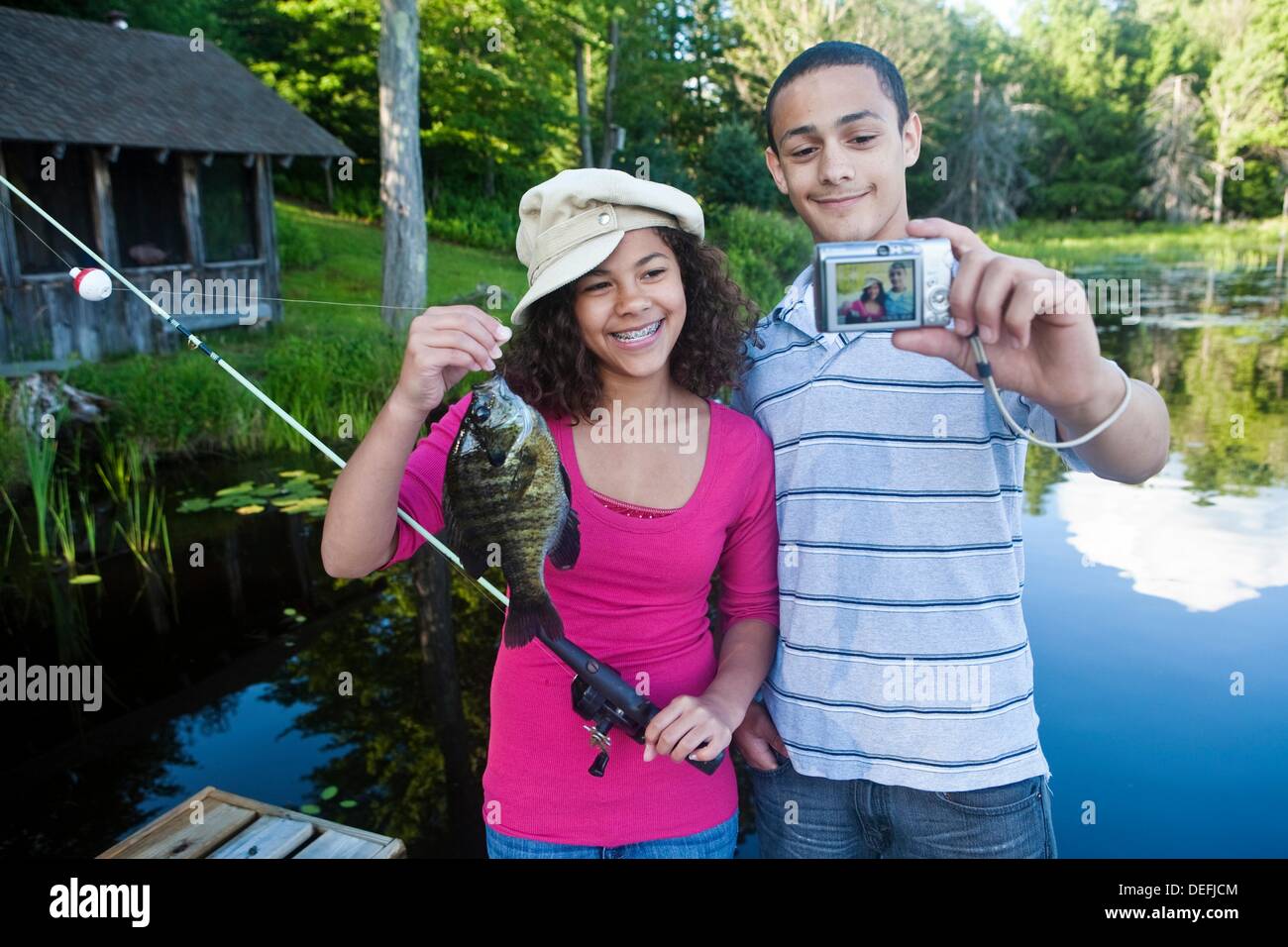 Fishing Pose High Resolution Stock Photography and Images - Alamy