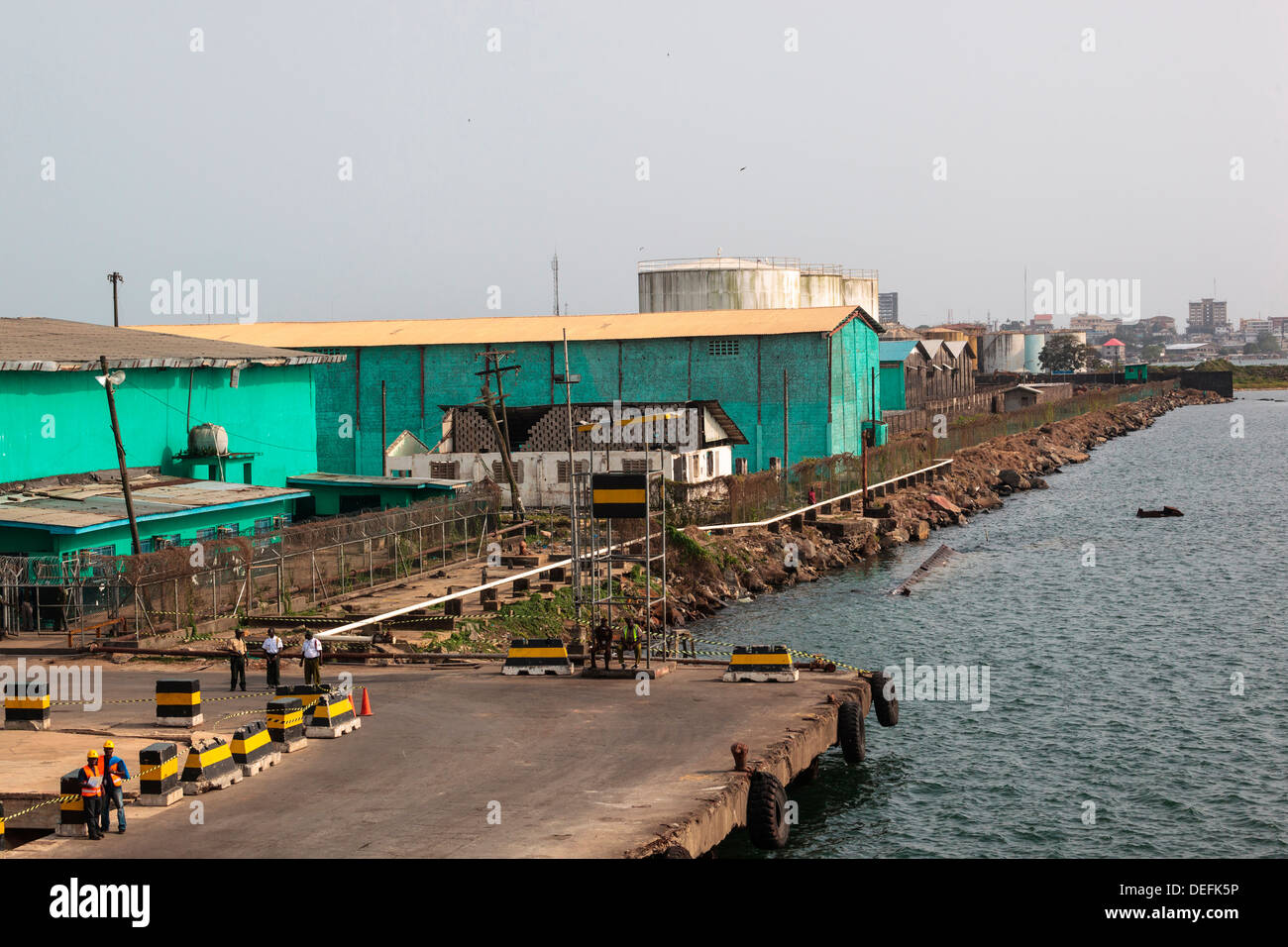 Africa, Liberia, Monrovia. Commercial port Stock Photo - Alamy