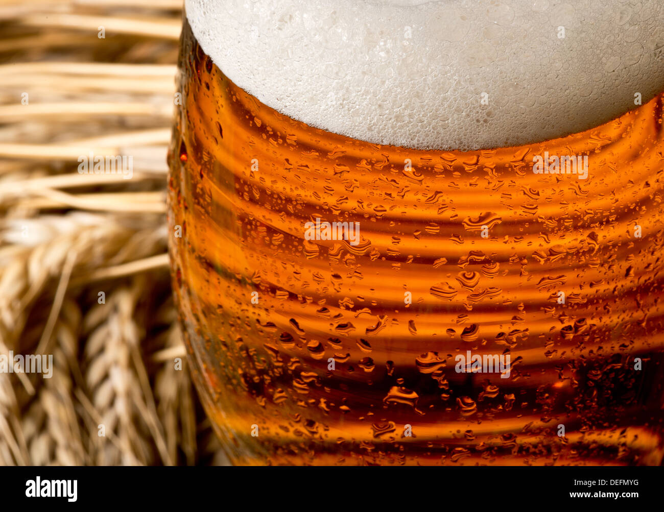 beer glass with drops of water Stock Photo - Alamy