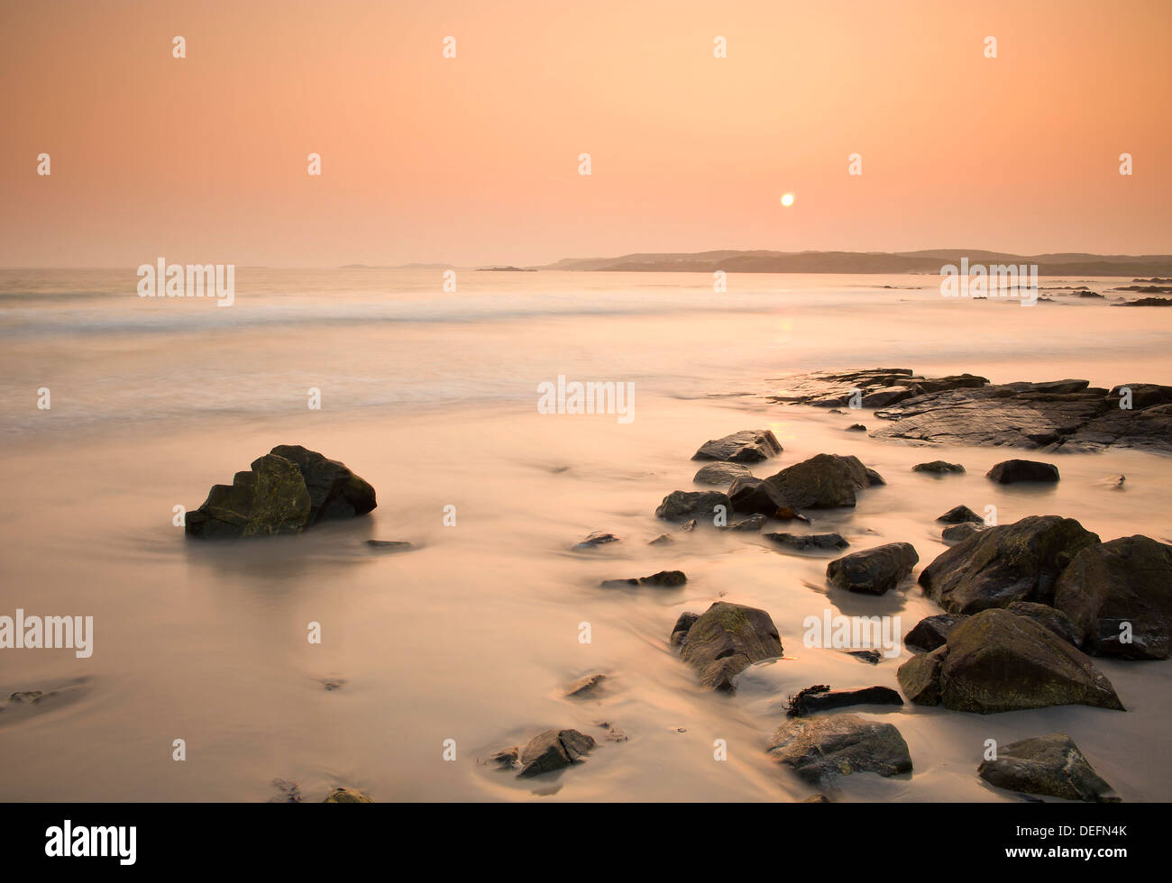 Ballyconneely beach, Connemara, County Galway, Connacht, Republic of ...