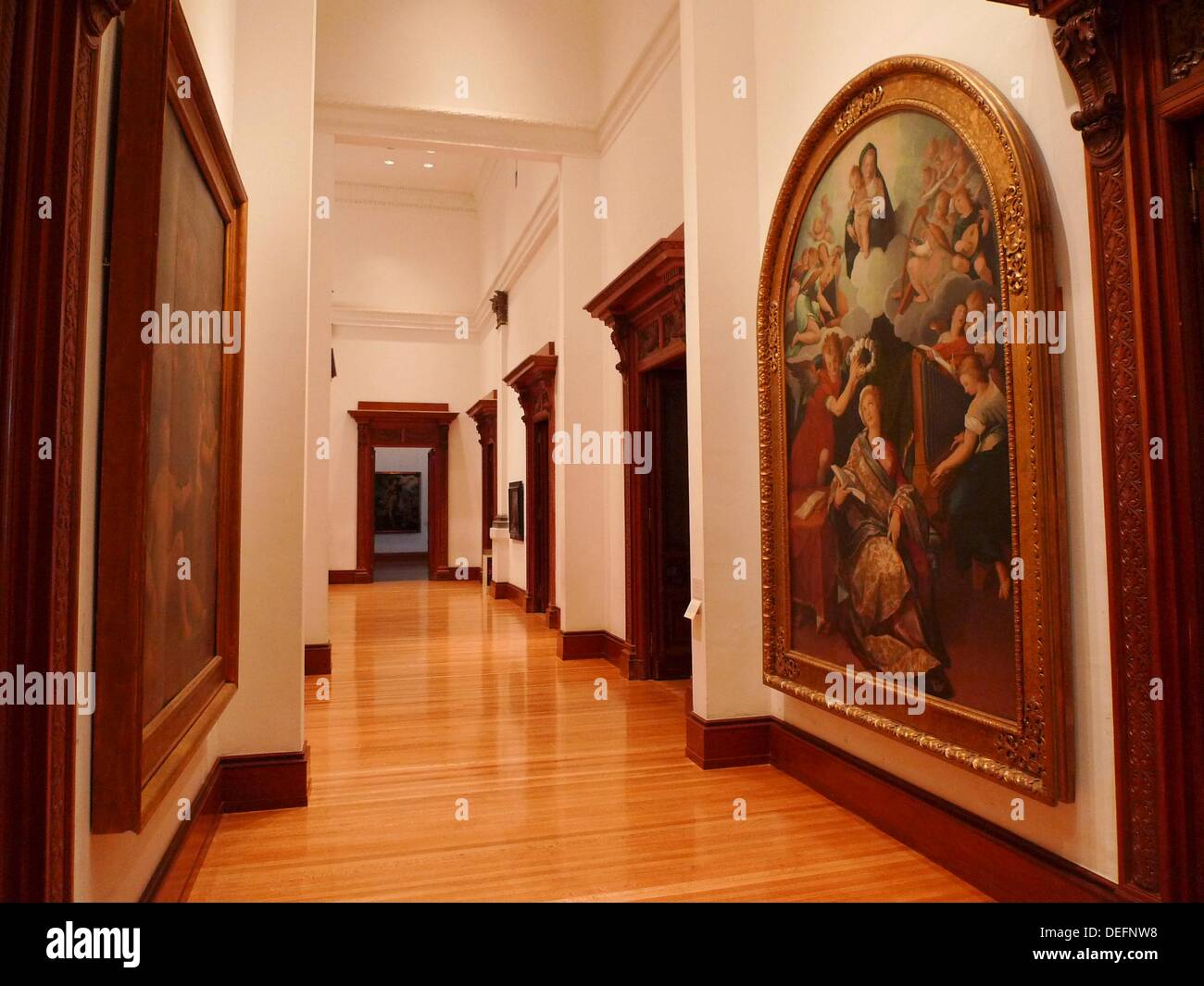 Exhibition hall. Museo Nacional de Arte (MUNAL). Mexico City Stock ...