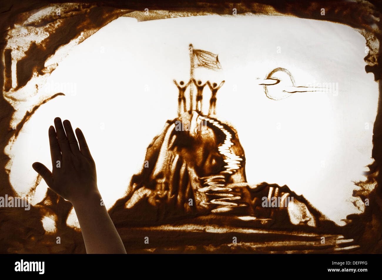 Abstract teamwork painting hi-res stock photography and images - Alamy