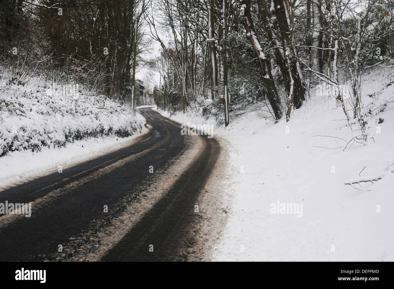 Slushy Snow Road High Resolution Stock Photography and Images - Alamy