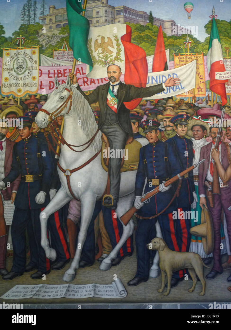 Castillo De Chapultepec Mural Stock Photos & Castillo De Chapultepec ...