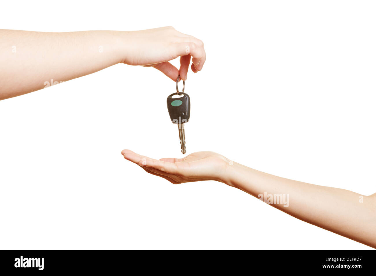 Car key handover hi-res stock photography and images - Alamy