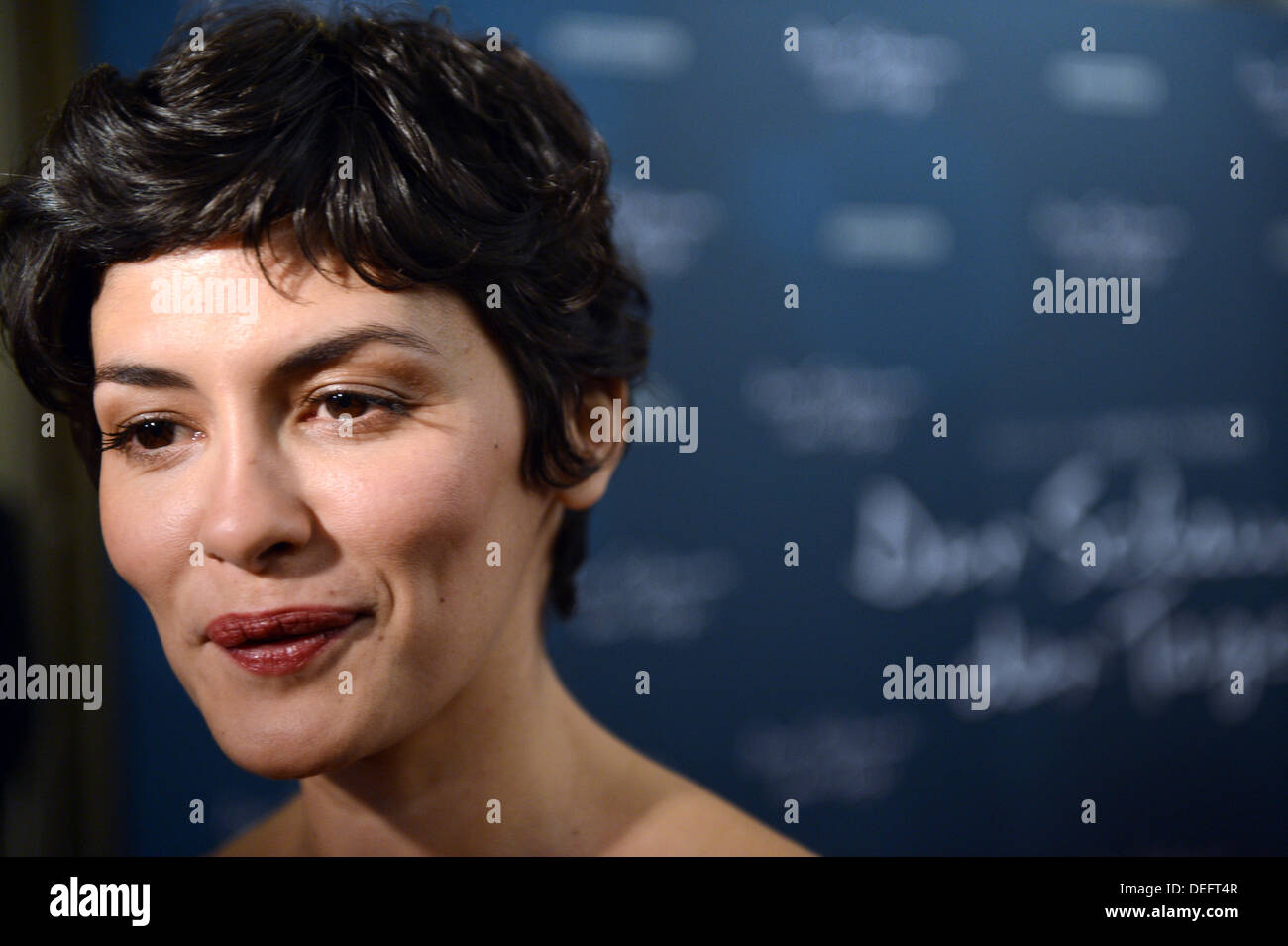 Berlin, Germany. 17th Sep, 2013. Main actress Audrey Tauou visits ...