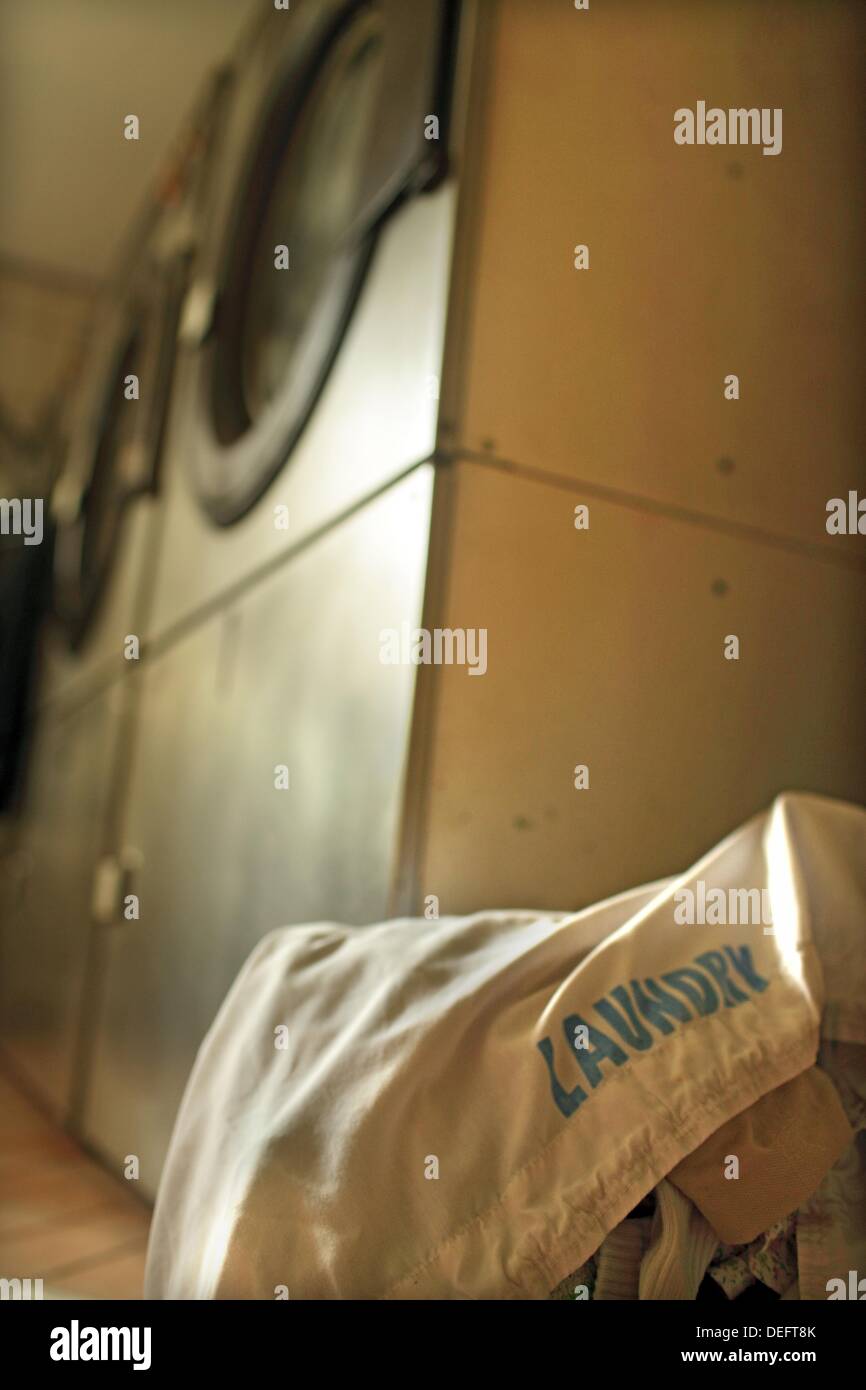 Chrome laundry bin hi-res stock photography and images - Alamy