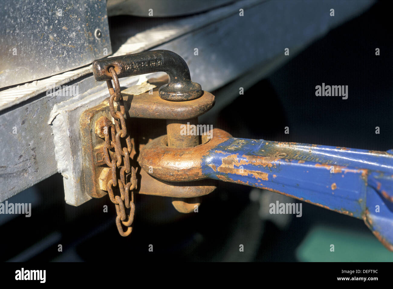 Trailer coupling ensuring safe connection between trailer and truck ...