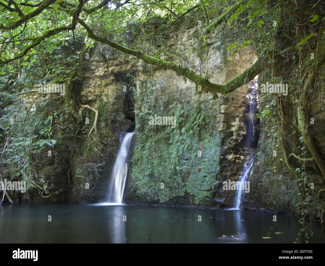 Medieval watermill dam Stock Photo - Alamy