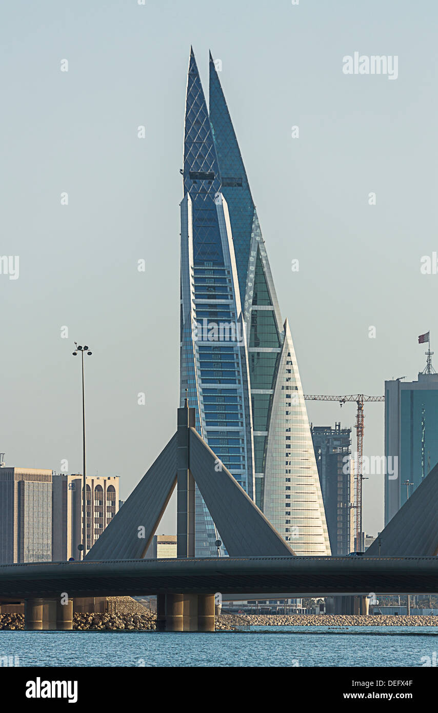 Bahrain World Trade Center, Manama, Bahrain, Middle East Stock Photo ...