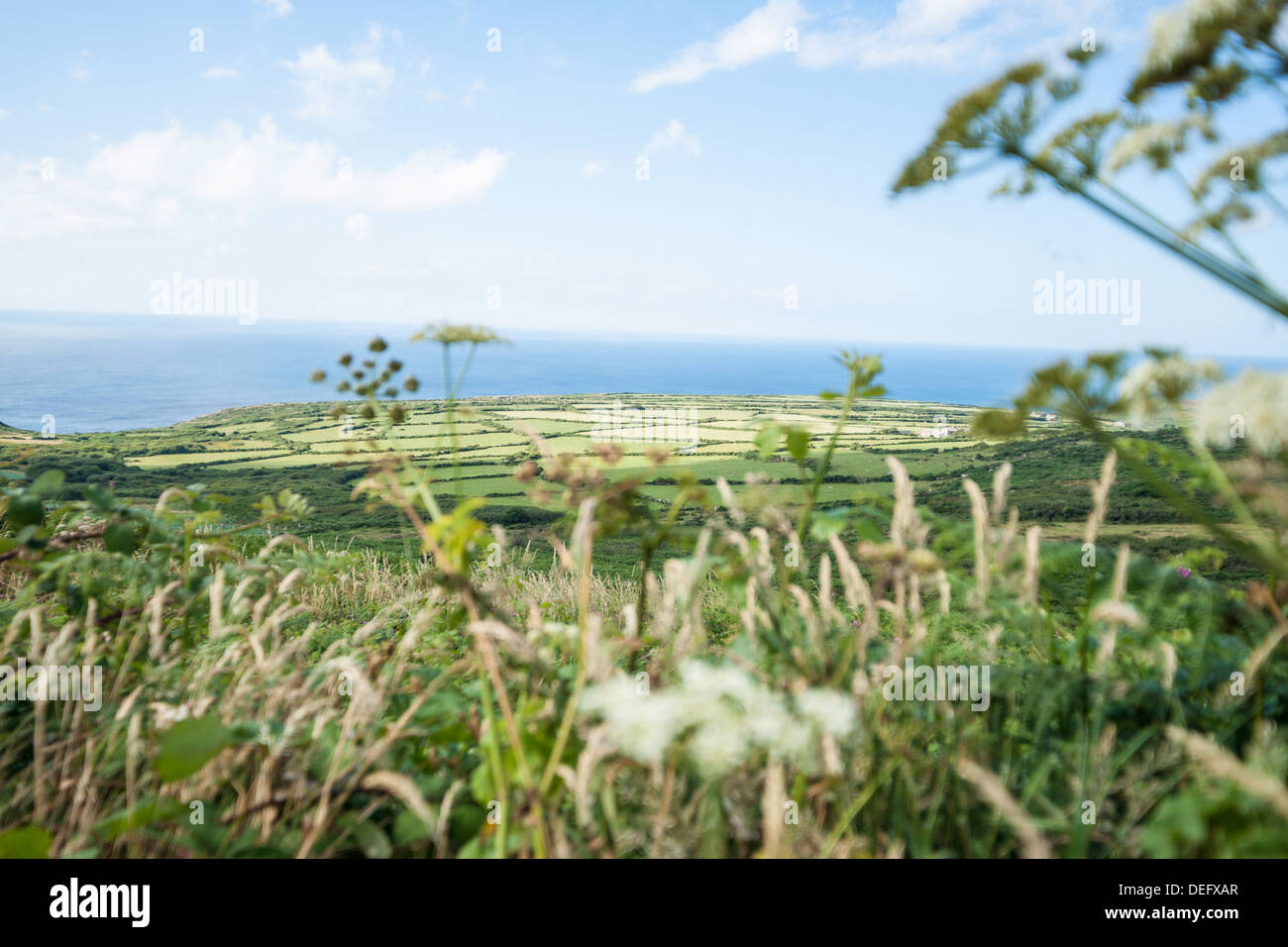 English rural coastal scenery Stock Photo - Alamy