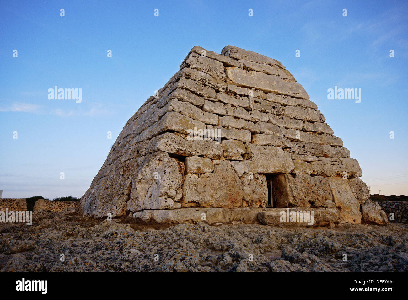 Naveta des tudons prehistoric monument hi-res stock photography and ...