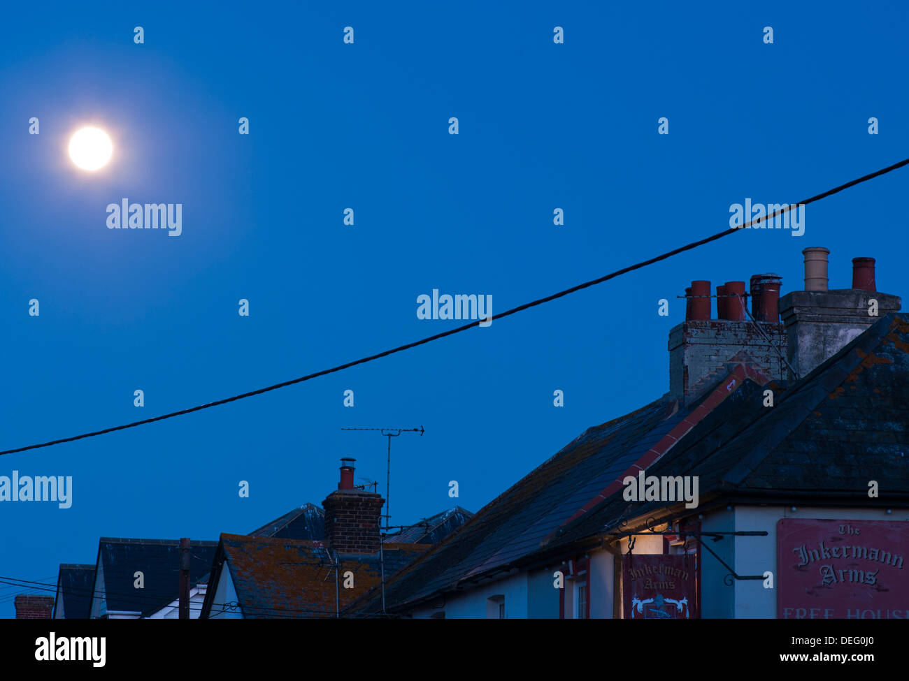 Moonlit Rooftop High Resolution Stock Photography and Images - Alamy