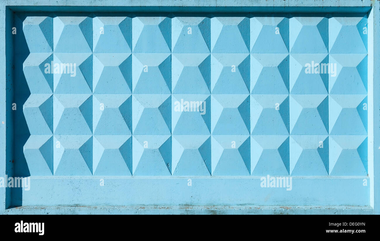 Abstract construction photo texture with blue concrete fence block ...