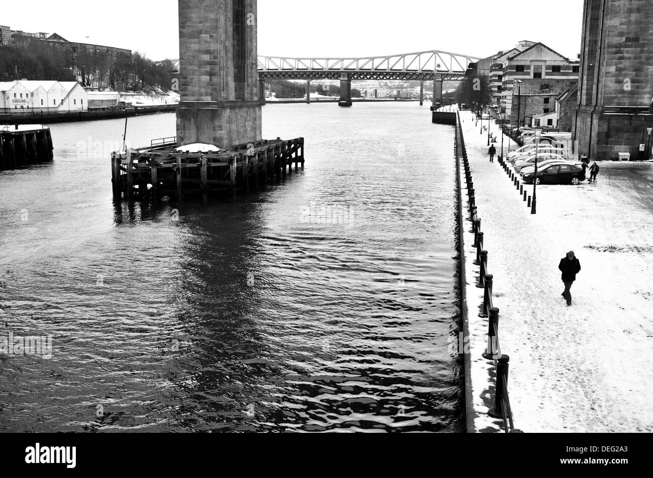 A winter scene of the Newcastle Upon Tyne Quayside. Taken winter 2012/ ...