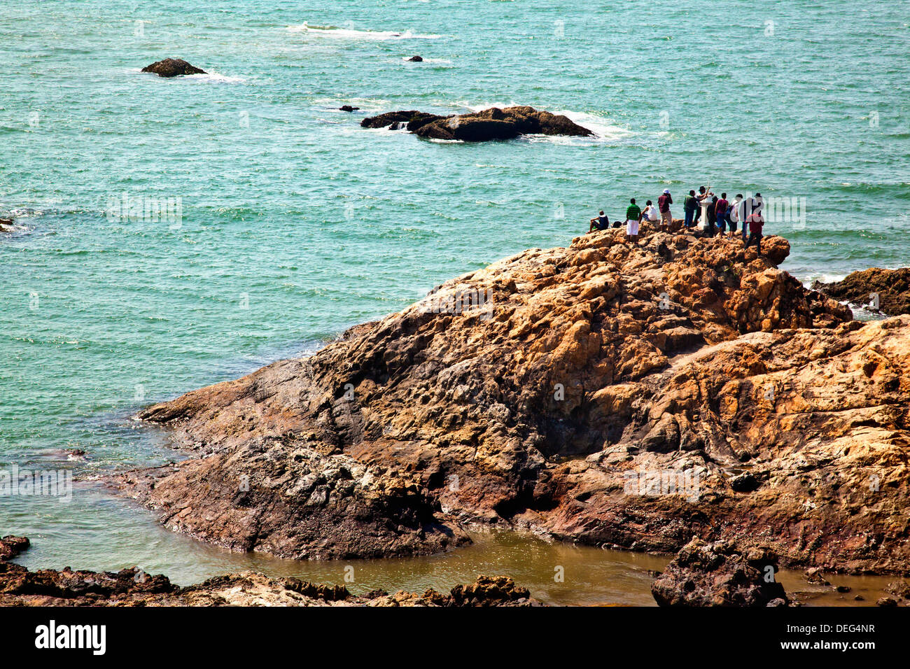 Goa sea cliff hi-res stock photography and images - Alamy