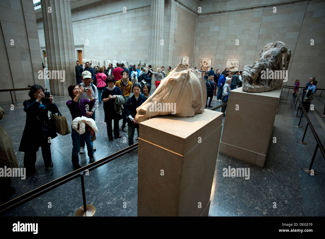 The British Museum, London, England. 9-2013 The Elgin Marbles also ...
