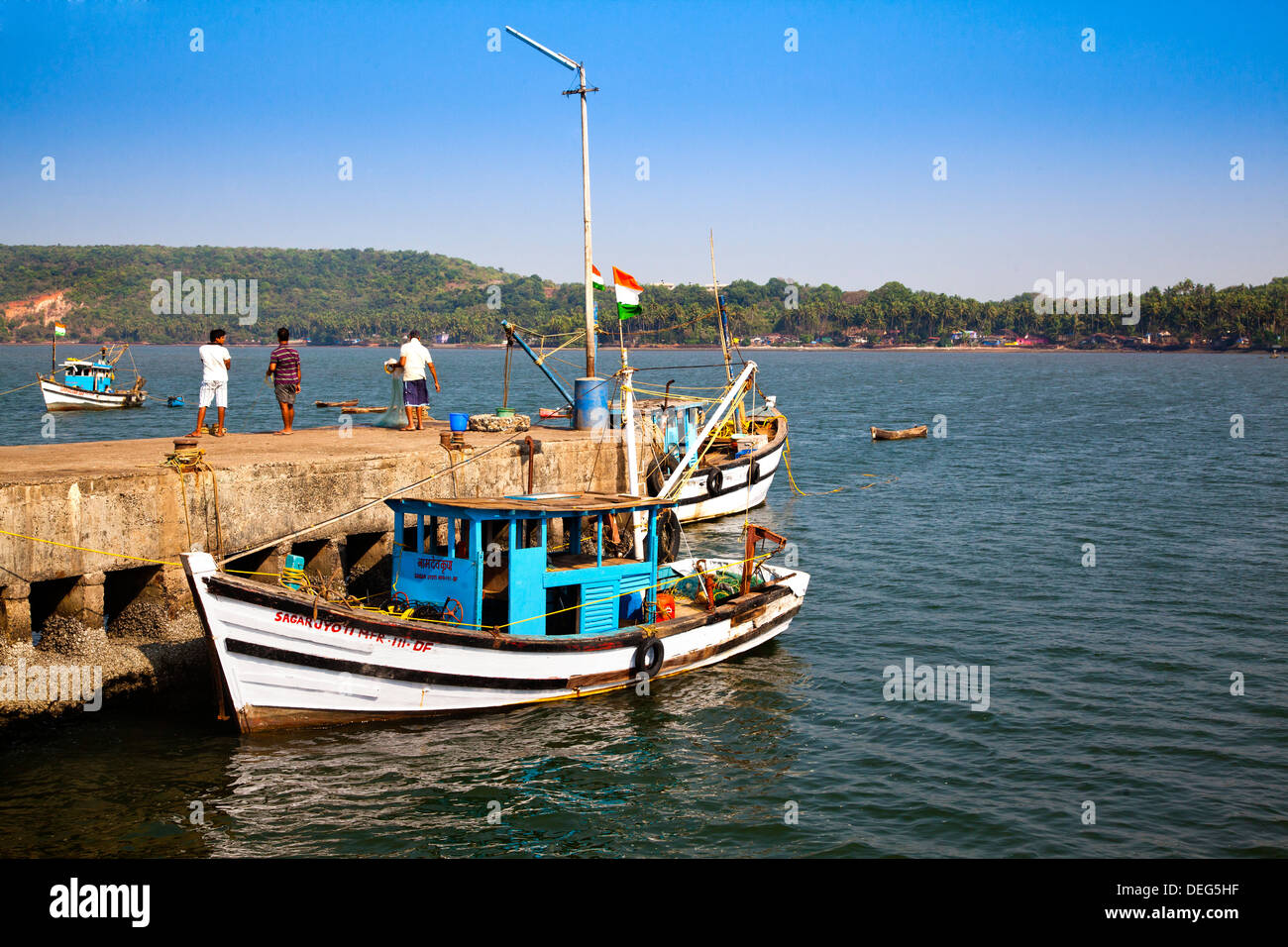 Chapora harbour goa india hi-res stock photography and images - Alamy