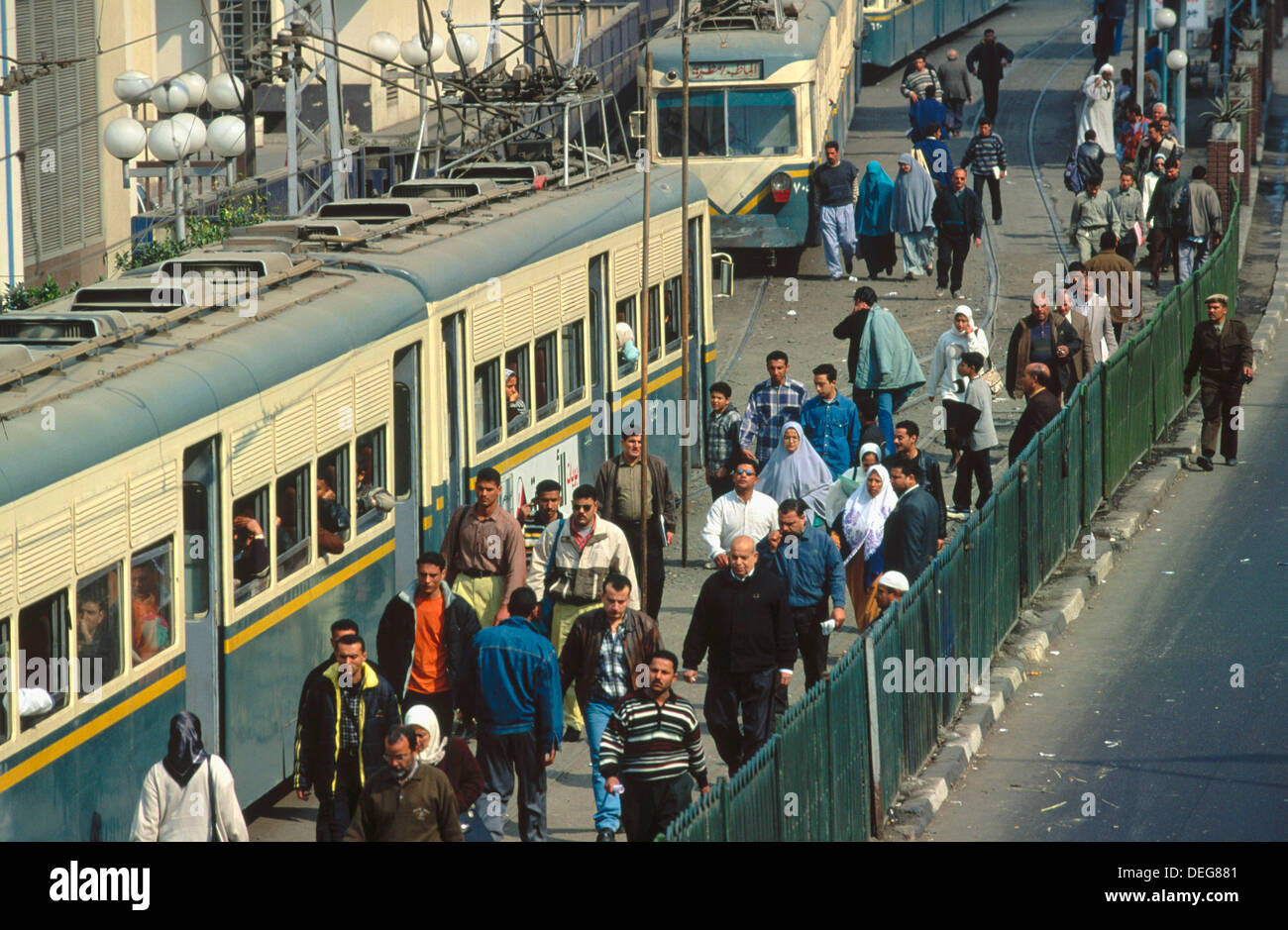 Tram tramway cairo egypt hi-res stock photography and images - Alamy