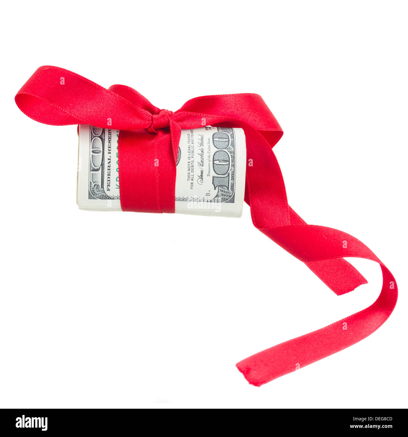 Hundred dollar bill bow Cut Out Stock Images & Pictures - Alamy