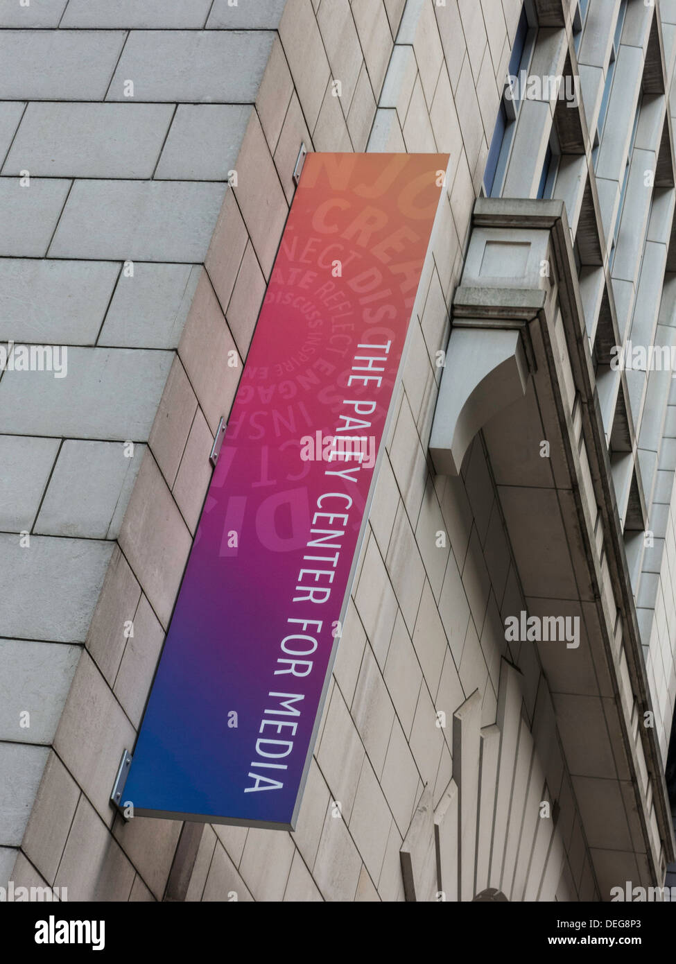 The Paley Center for Media Banner, NYC, USA Stock Photo - Alamy