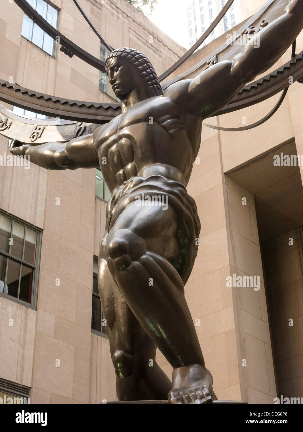 Statue Of Atlas Holding Globe Stock Photos & Statue Of Atlas Holding ...