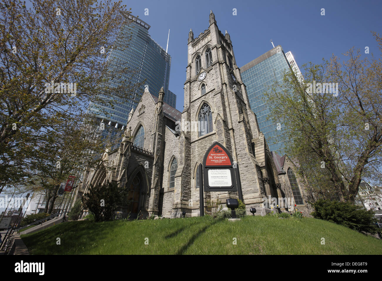 Canada quebec montreal anglican church hi-res stock photography and ...