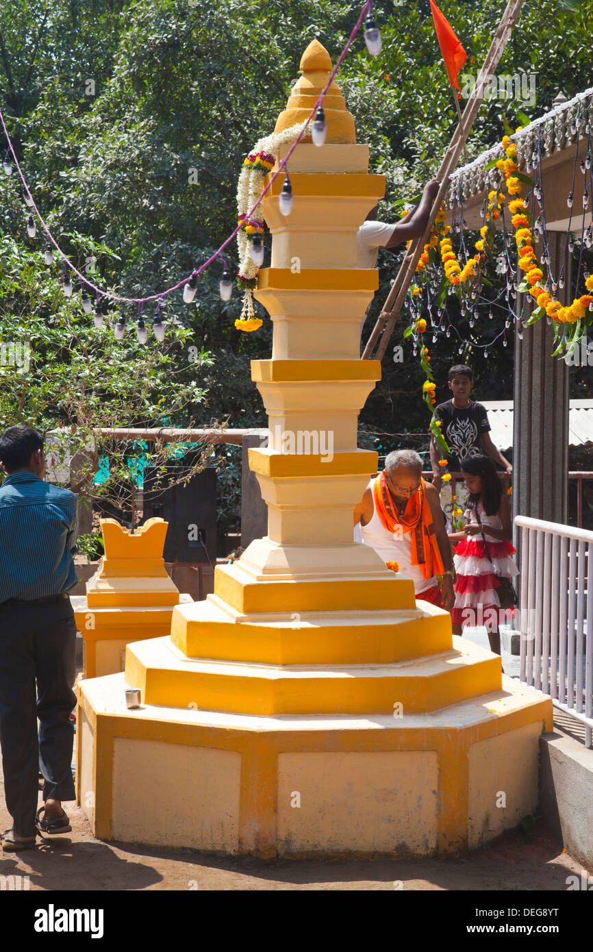Pilgrims at a temple, Panaji, Goa, India Stock Photo - Alamy