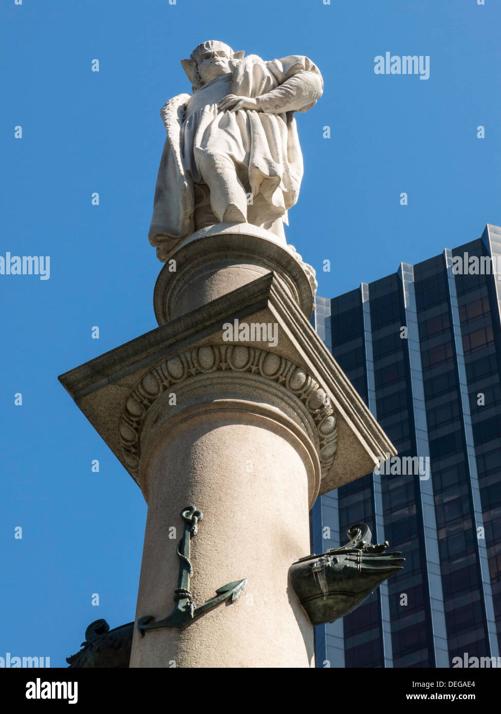 Christopher Columbus Monument, Columbus Circle, NYC Stock Photo - Alamy