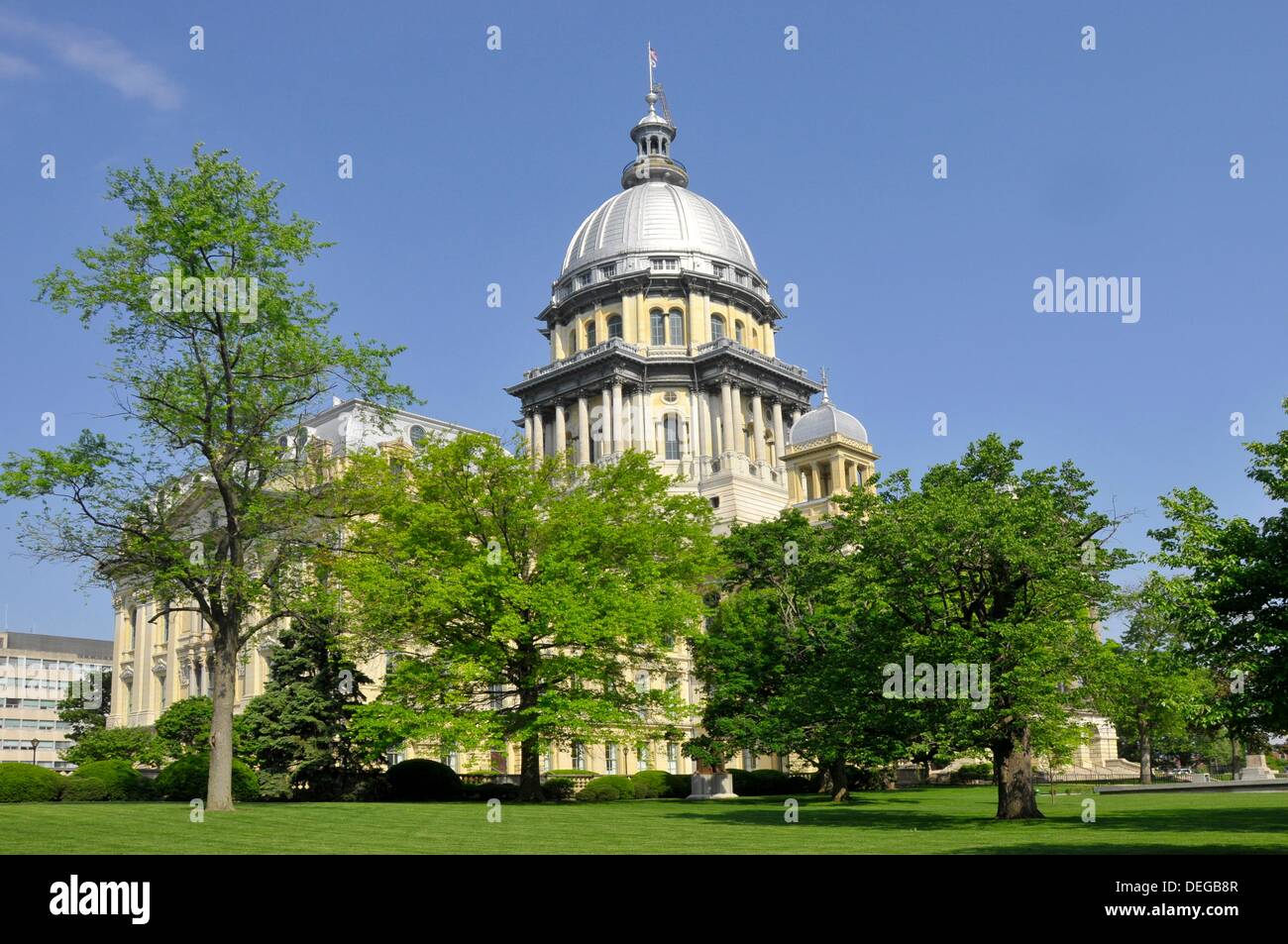 The construction of the statue of abraham lincoln hi-res stock ...