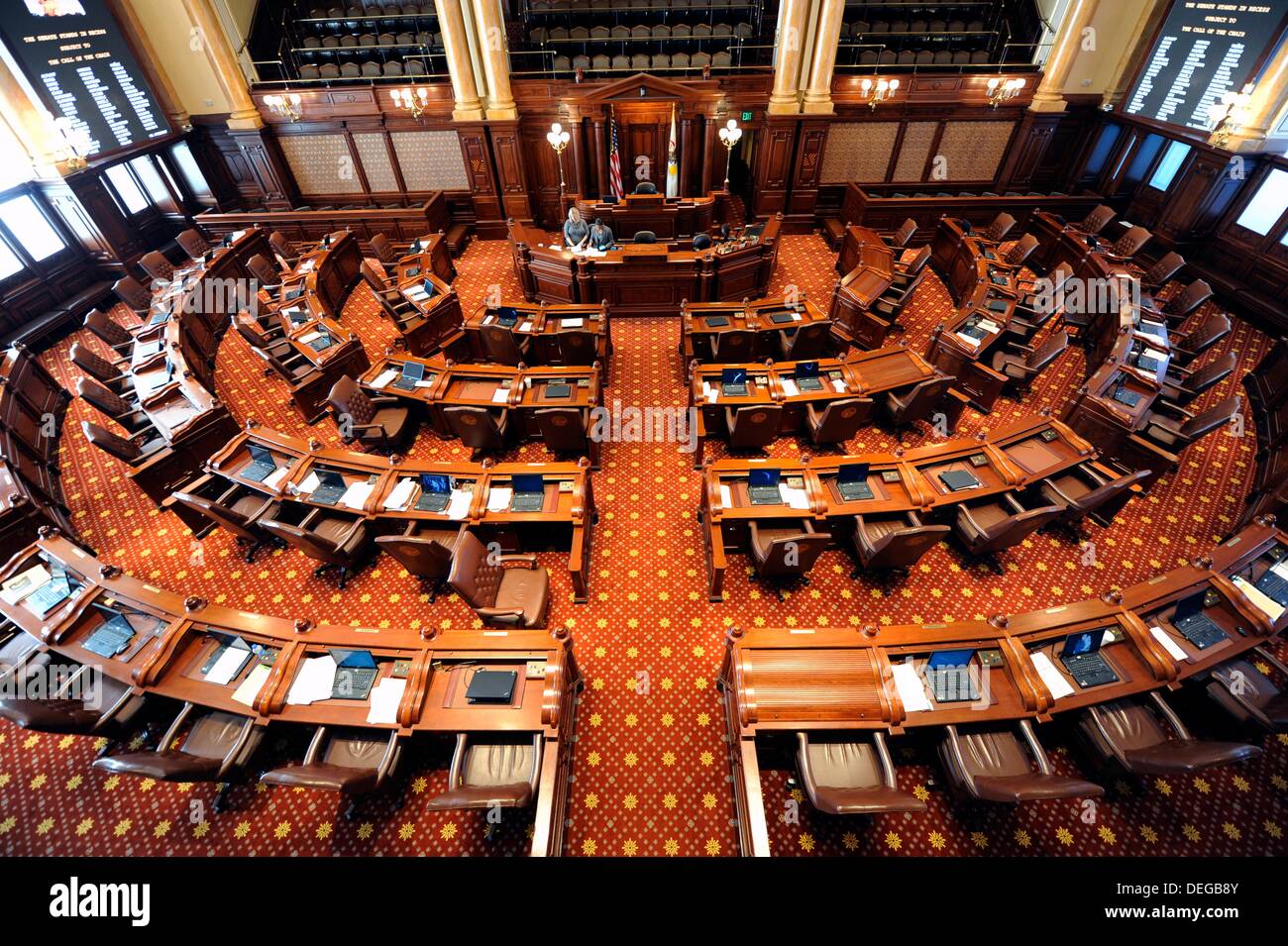 Illinois house chamber hi-res stock photography and images - Alamy