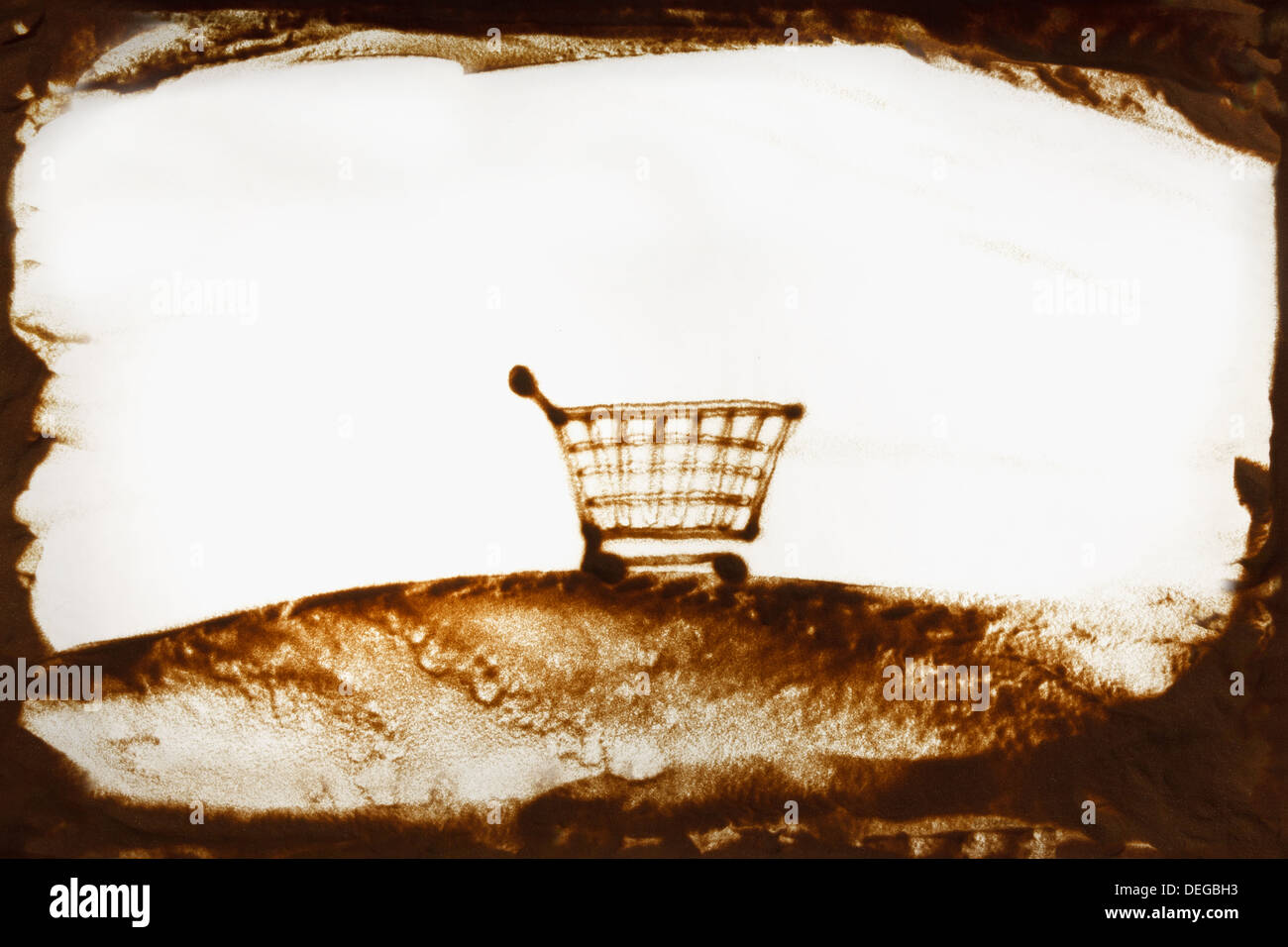 Line painting cart hi-res stock photography and images - Alamy