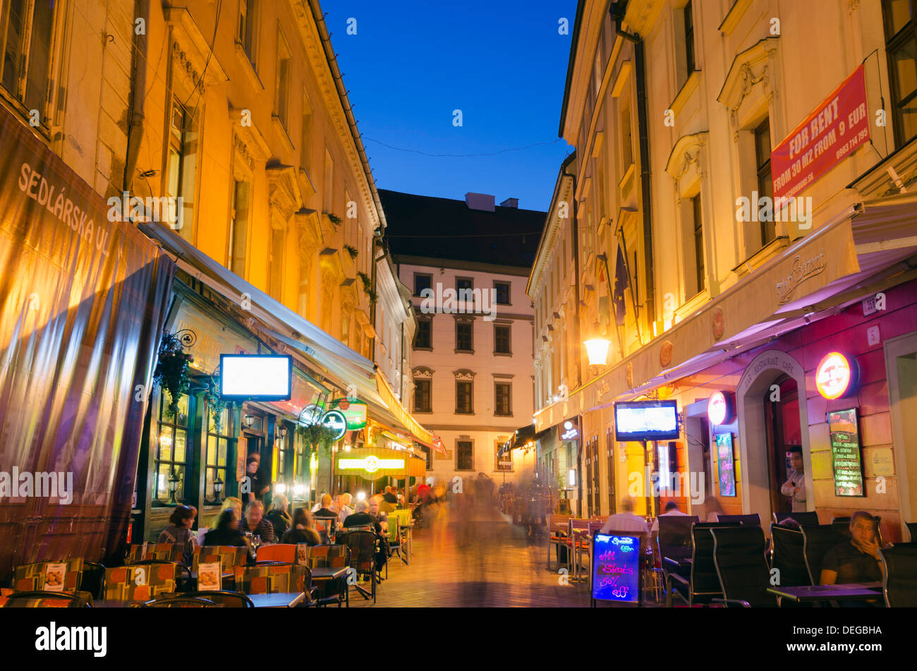 Restaurants, Bratislava, Slovakia, Europe Stock Photo - Alamy
