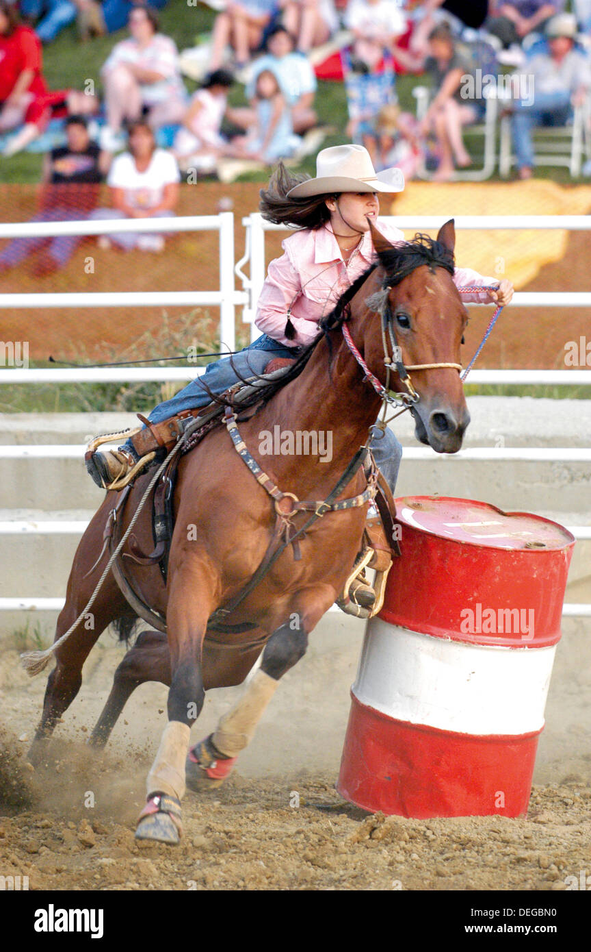 Barrel Race Stock Photos & Barrel Race Stock Images - Alamy