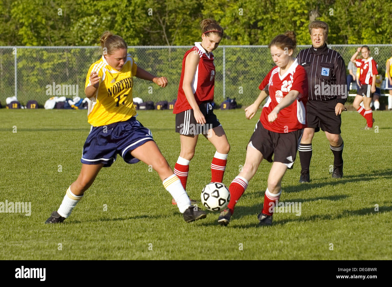 Female footbal school hi-res stock photography and images - Alamy