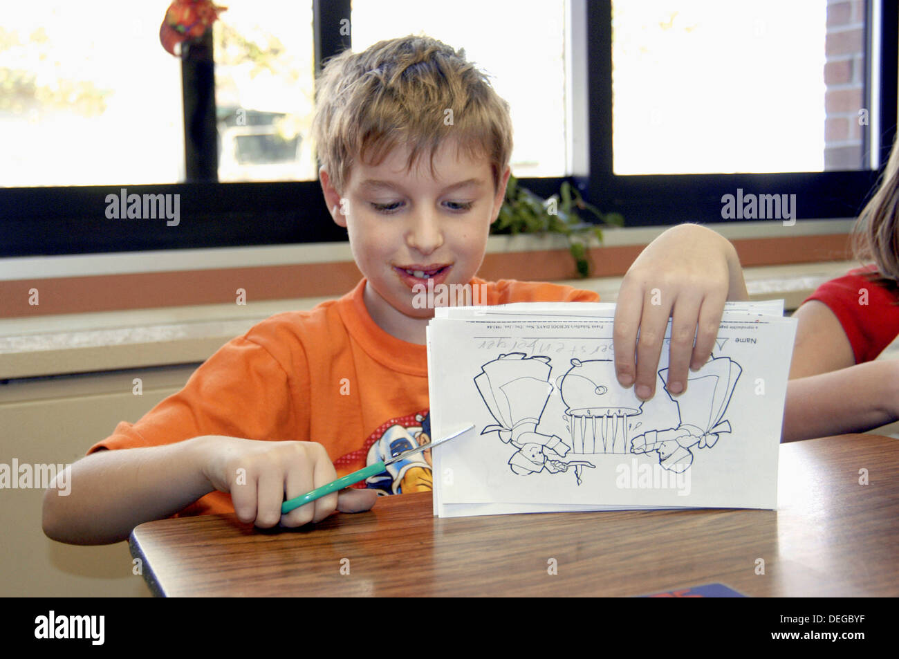 3rd grade classroom Stock Photo - Alamy
