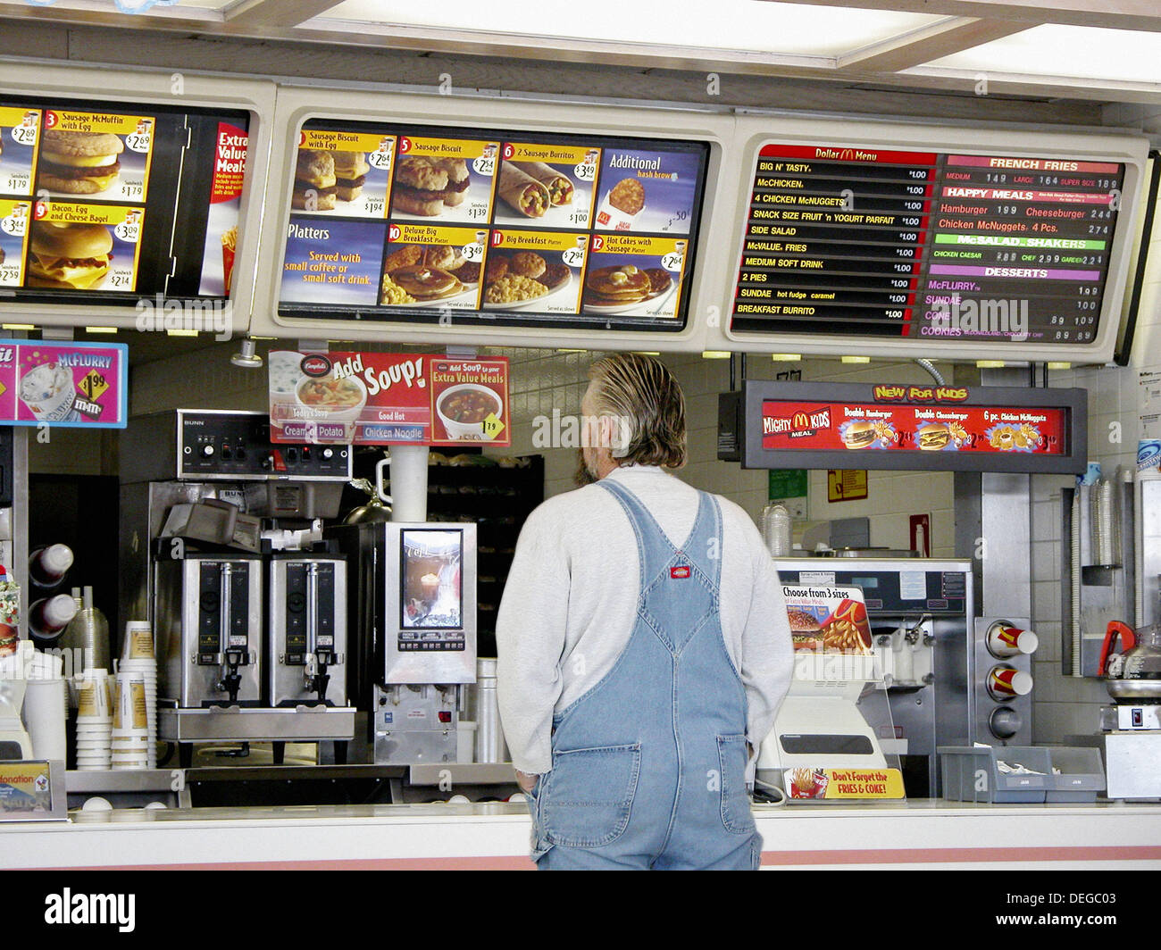 Mcdonalds Menu Stock Photos & Mcdonalds Menu Stock Images - Alamy