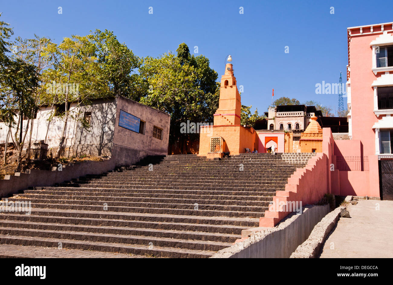 Steps leading to a temple, Parli Vaijnath Temple, Parli Vaijnath, Beed ...