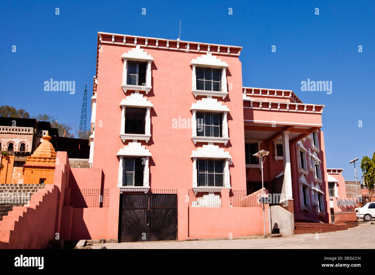 Windows of a building, Parli Vaijnath, Beed, Maharashtra, India Stock ...