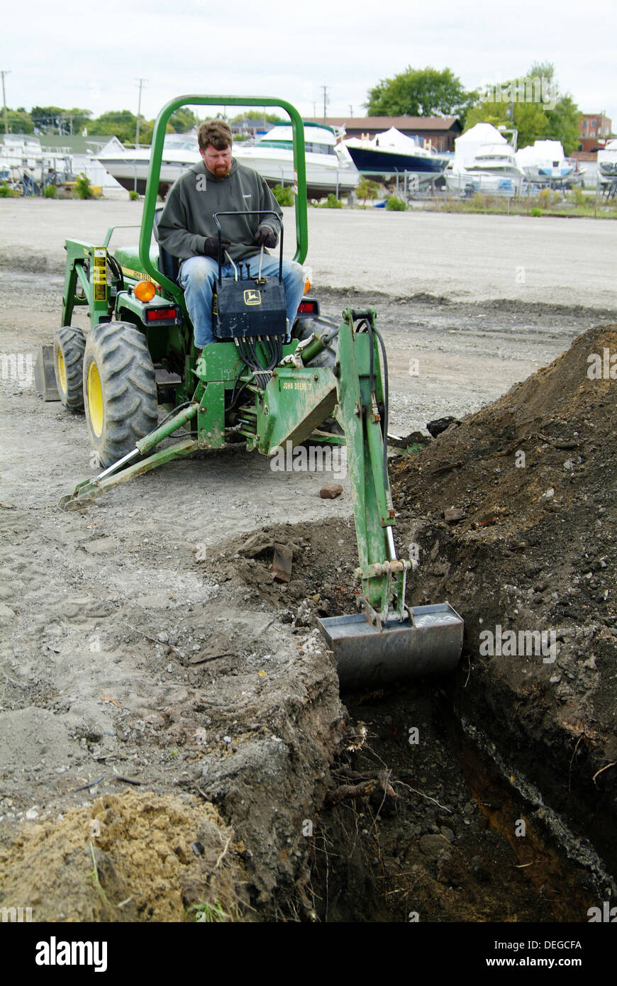 Back hoe hi-res stock photography and images - Alamy
