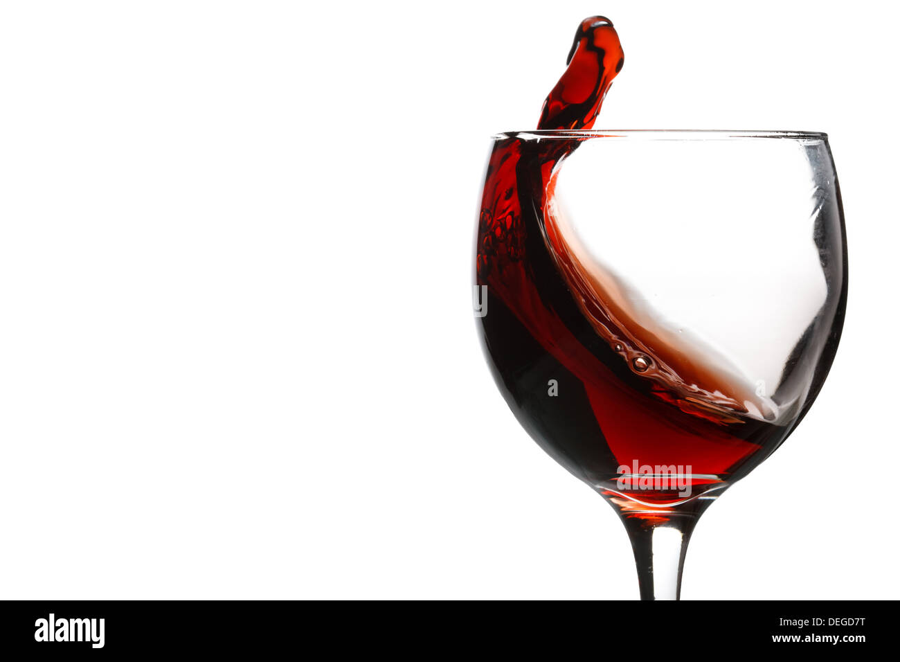 Glass of red wine Stock Photo - Alamy