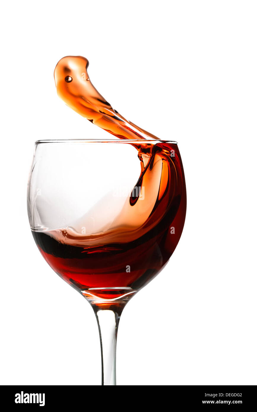 Glass of red wine Stock Photo - Alamy