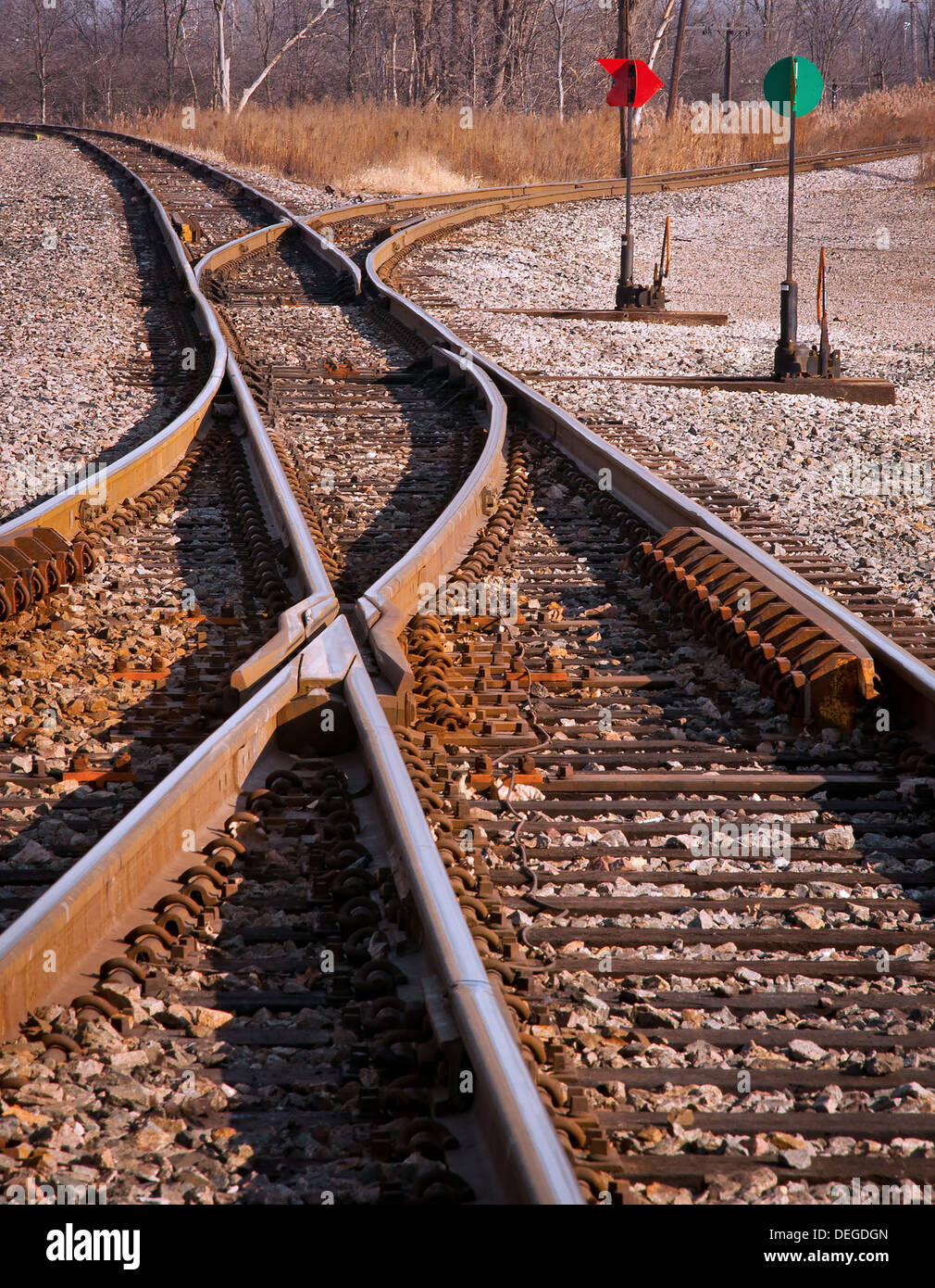 Rail switches hi-res stock photography and images - Alamy