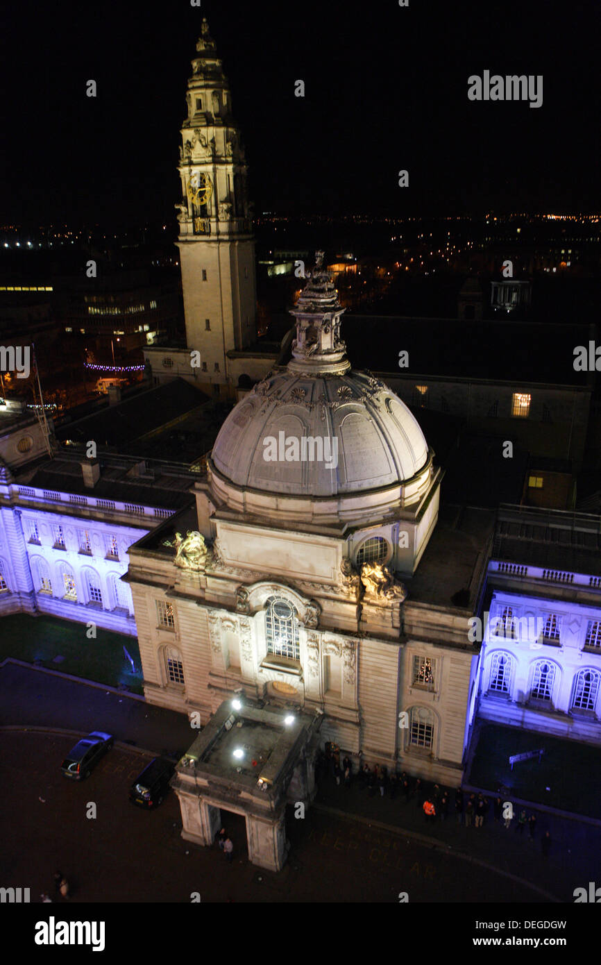 Cardiff City Hall, Cardiff Civic Centre, Cardiff, Wales, UK Stock Photo ...