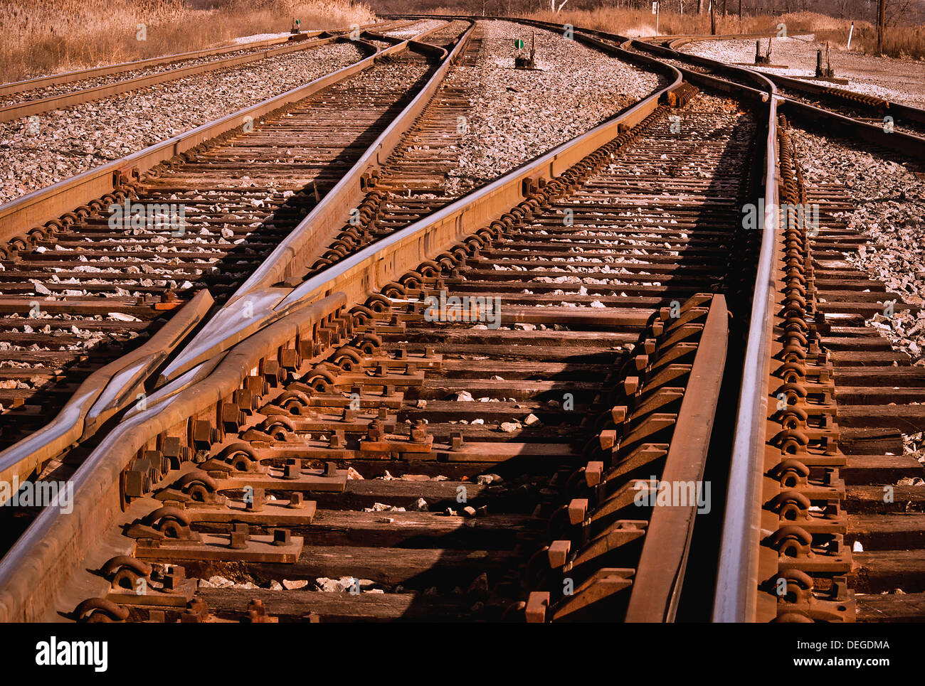 Rail switches hi-res stock photography and images - Alamy
